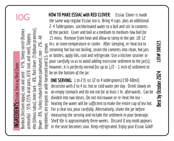 Essiac Extra with Red clover – Rene Caisse Tea